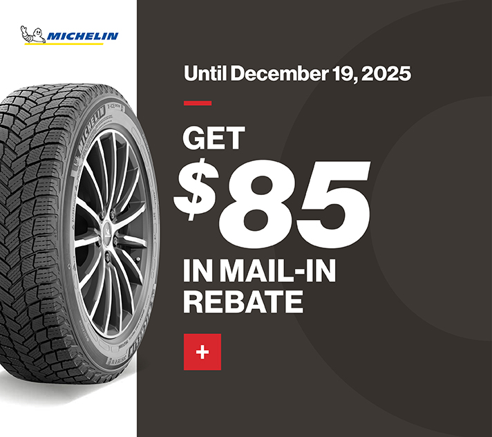 Get a $85 mail-in rebate when you buy a set of 4 Michelin tires Fall ...